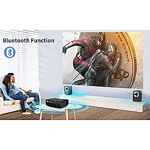 WETYG Home Projector Video Movie Beamer System Full 1080P Native Resolution Home Theater Projector