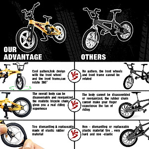 Half Pipe Skateboard Ramps Set, Bigger Fingerboard Skatepark Deck, Finger Skate Park Toy with Fingerboard Ramps, Skateboards, Finger Scooter, Finger Bike & Motorcycle for Adults Kids Gifts(Red)