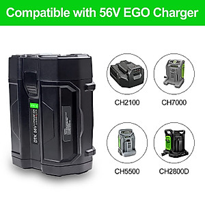 DTK 56V Battery Replacement for EGO 56V Battery BA2800T BA4200T BA1400 BA5600T 5.0Ah Lithium Ion Batteries