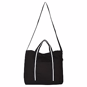 Eco Right Extra Large Canvas Tote Bag for Shopping & Work, Beach Bag with Adjustable Crossbody Handles