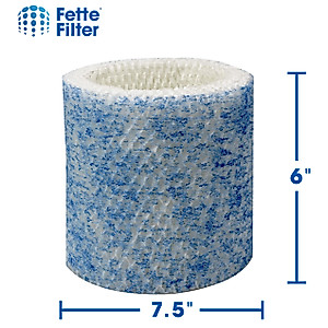 Fette Filter - Premium Humidifier Wicking Filters Compatible with HW HC-888, HC-888N, Filter C - (Pack of 6)