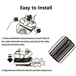 83M Series 8 Replacement Head Blades Electric Razor Head - 83M Replacement Shaving Head S8 Upgraded Foil & Cutter Shaver Head Fit for Series 8 Men's Electric Razor 8340s, 8350s, 8370cc, 8325s, 8320s