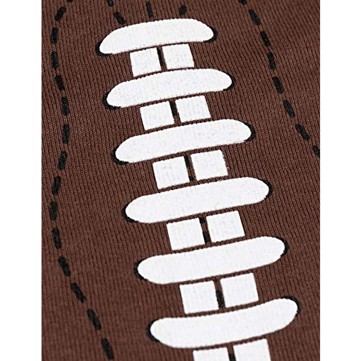 Ann Arbor T-shirt Co. Baby Football | Funny Infant Newborn 6M 12M One Piece Romper Sports Joke Humor-(1piece,NB) Brown