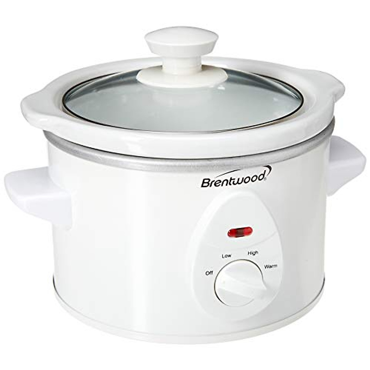 Brentwood Slow Cooker, 1.5 Quart, White