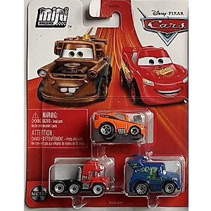 Pixars Cars Mini Racers 3 Pack (Snot Rod, DJ, Mack)