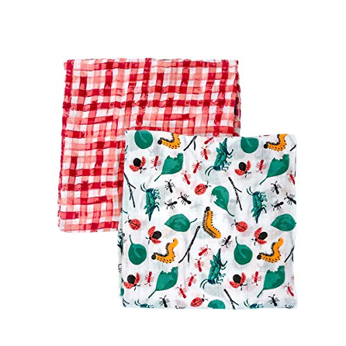 Bebe au Lait Classic Muslin Swaddle Blankets - Bugs and Picnic