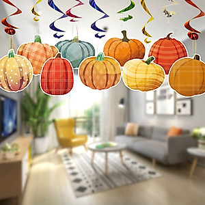 54Pcs Pumpkin Cutouts Fall Watercolor Pumpkin Cut-Outs Thanksgiving Table Place Cards Supplies Halloween Classroom Bulletin Board Set Party Hanging Decorations