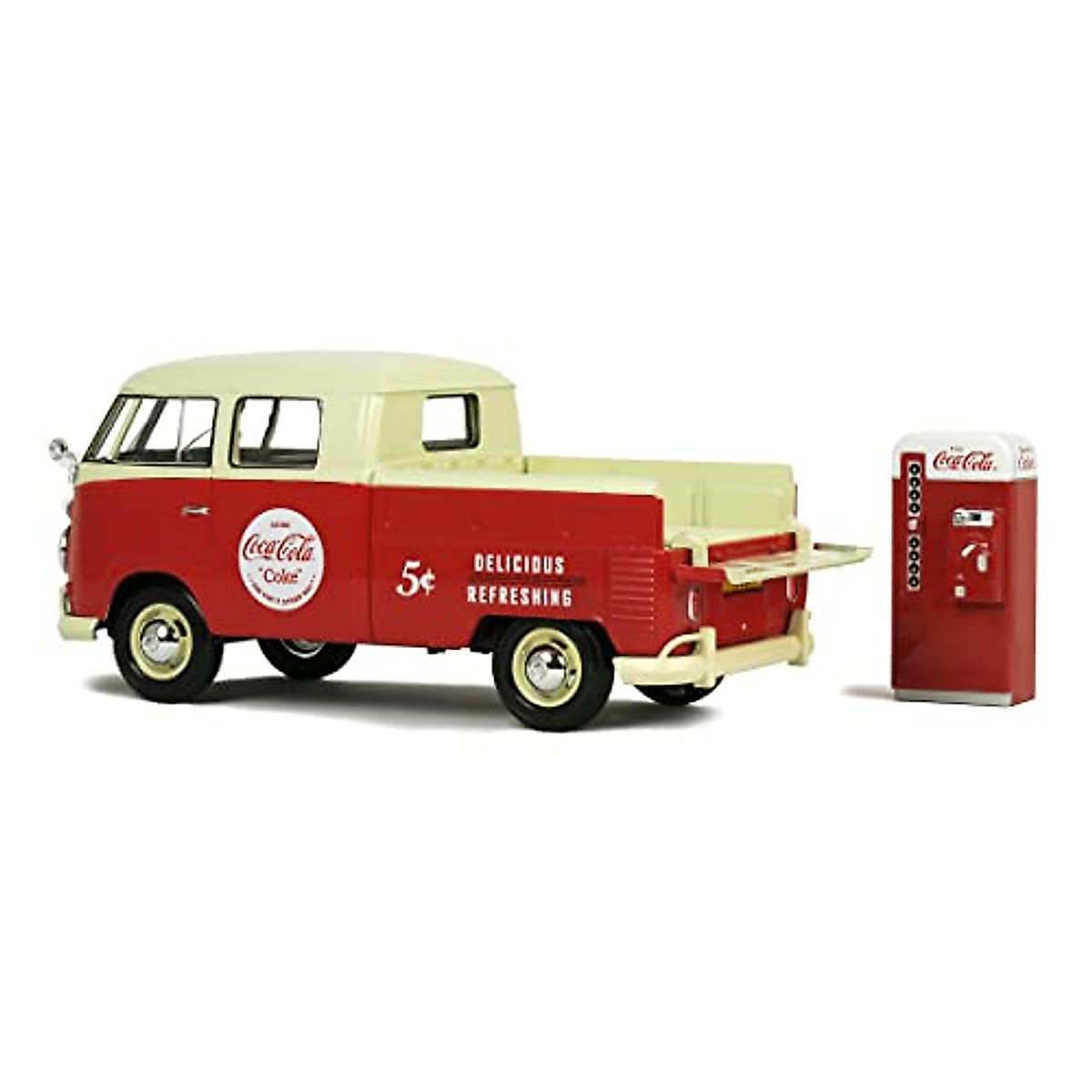 Coca-Cola 1/24 1963 Volkswagen Type 2 T1 Pickup with Metal Vending Machine