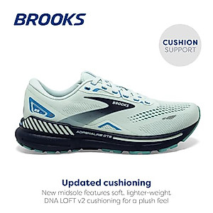 Brooks Women’s Adrenaline GTS 23 Supportive Running Shoe - Blue Glass/Nile Blue/Marina - 11.5 Wide