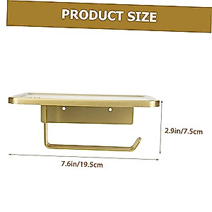 Wall Hangings 1 Set roll Holder Wall Mount Toilet Paper Holder Wall Mount Paper Towel Holders Bath Tissue Paper Towel Hanger Stainless Steel Bronze Toilet Paper Holder Towel Rack