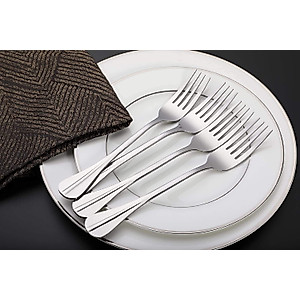 ANFIMU Set of 15 - Stainless Steel Restaurant & Hotel Quality Elegance Dinner Forks