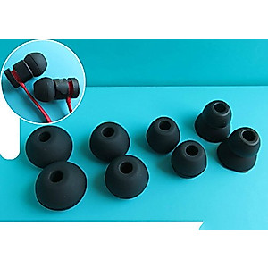 8pcs Replacement Earbuds Eartips for Monster Beats Dr. Dre Urbeats Urbeats 2.0 Tour 2.0 Stereo Earphones (Black)
