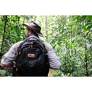 Brave Wilderness Durable Outdoor Capable Backpack made with a Ballistic Nylon Shell and Six Pockets by Coyote Peterson (Olive)