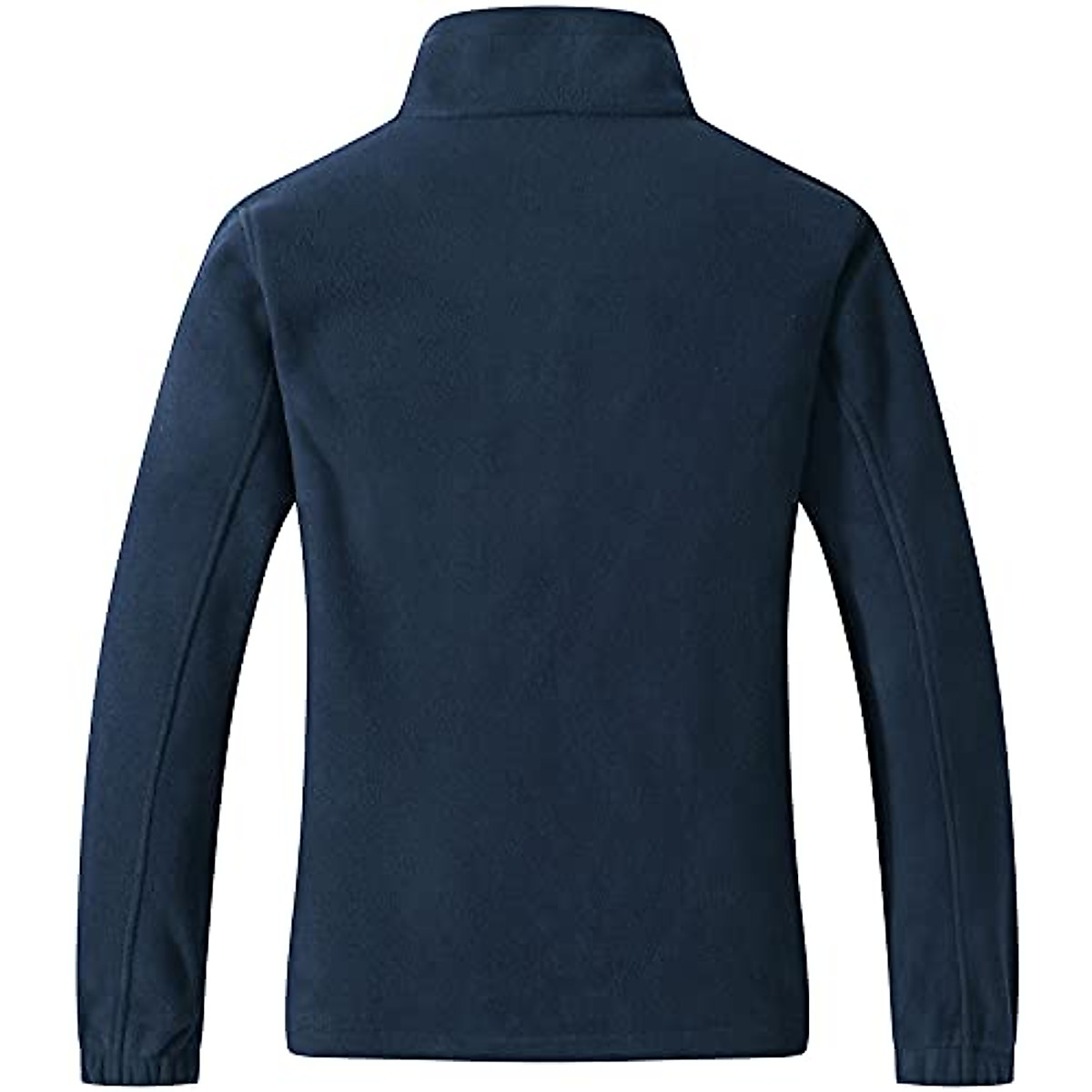 GIMECEN Women's Lightweight Full Zip Soft Polar Fleece Jacket Outdoor Recreation Coat With Zipper Pockets Large