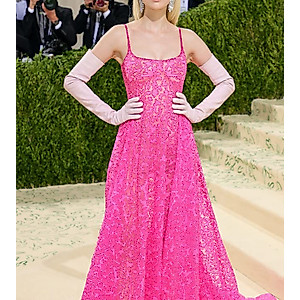 DooWay LATEX Super LONG GLOVES Pink 28-inch PU Faux Leather Patent 70cm Simulation Sexy Women Evening Party Dress Matching