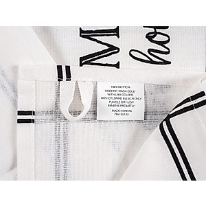 KAF Home Pantry Home Sweet Home Kitchen Dish Towel Set of 4, Cotton Rich, 18 x 28-inch