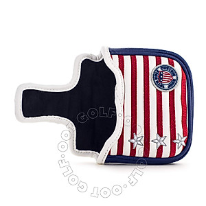 Stars and Stripes High MOI Mallet Putter Headcover, Golf Head Cover