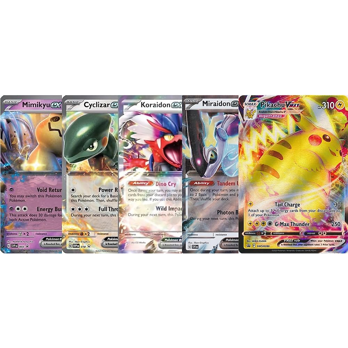 5 Jumbo Cards Oversized Holographic Giant EX GX V VMAX V-Union ETC.