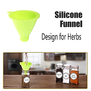 SWOMMOLY 25 Glass Spice Jars/Square Spice Bottles, 4oz Empty Spice Containers with 806 White Spice Labels, Pour/sift Shaker Lid, Airtight Cap, Chalk Marker and Funnel Complete Set