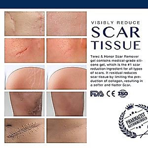 Scar Cream Gel, Advanced Silicone Scar Gel for Surgical Scars, C-Section, Stretch Marks, Acne, Surgery, Surgical Effective Treatment, Old and New Scars Management - 30g