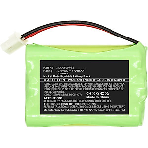 Synergy Digital Baby Monitor Battery, Compatible with Vtech VM5254 Baby Monitor, (Ni-MH, 3.6V, 1000mAh) Ultra High Capacity, Replacement for Vtech BT185645 Battery