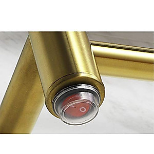 Bathroom Towel Warmer Electric Heated Towel Rack, Electric Towel Warmer Drying Rack, Stainless Steel Polished Heated Towel Rail Radiator with Shelf, Bathroom Wall Mounted Heated Towel Rack with On/Off