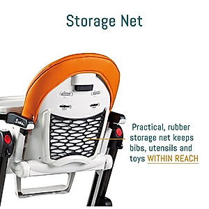 Peg Perego Siesta – Multifunctional Compact Folding High Chair – From Birth to Toddler – Recliner and High Chair – Made in Italy – Ice (Grey)