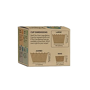If You Care Unbleached Large Baking Cups, 60-Count Boxes (Pack of 24)