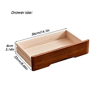 JAEFIT Desktop File Cabinet - Solid Wood Storage Box, Wooden Desktop Drawer Cabinet, Desktop Storage Box with Lockable Drawers, 1/2/3/4 Floors Flat File Cabinet (Size : 3 Layer)