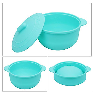 Replacement Pot Set for Wax Warmer Removable Silicone Waxing Bowl and Non-stick Spatulas Home Hair Removal Sticks Reusable Wax Heater Machine Accessory