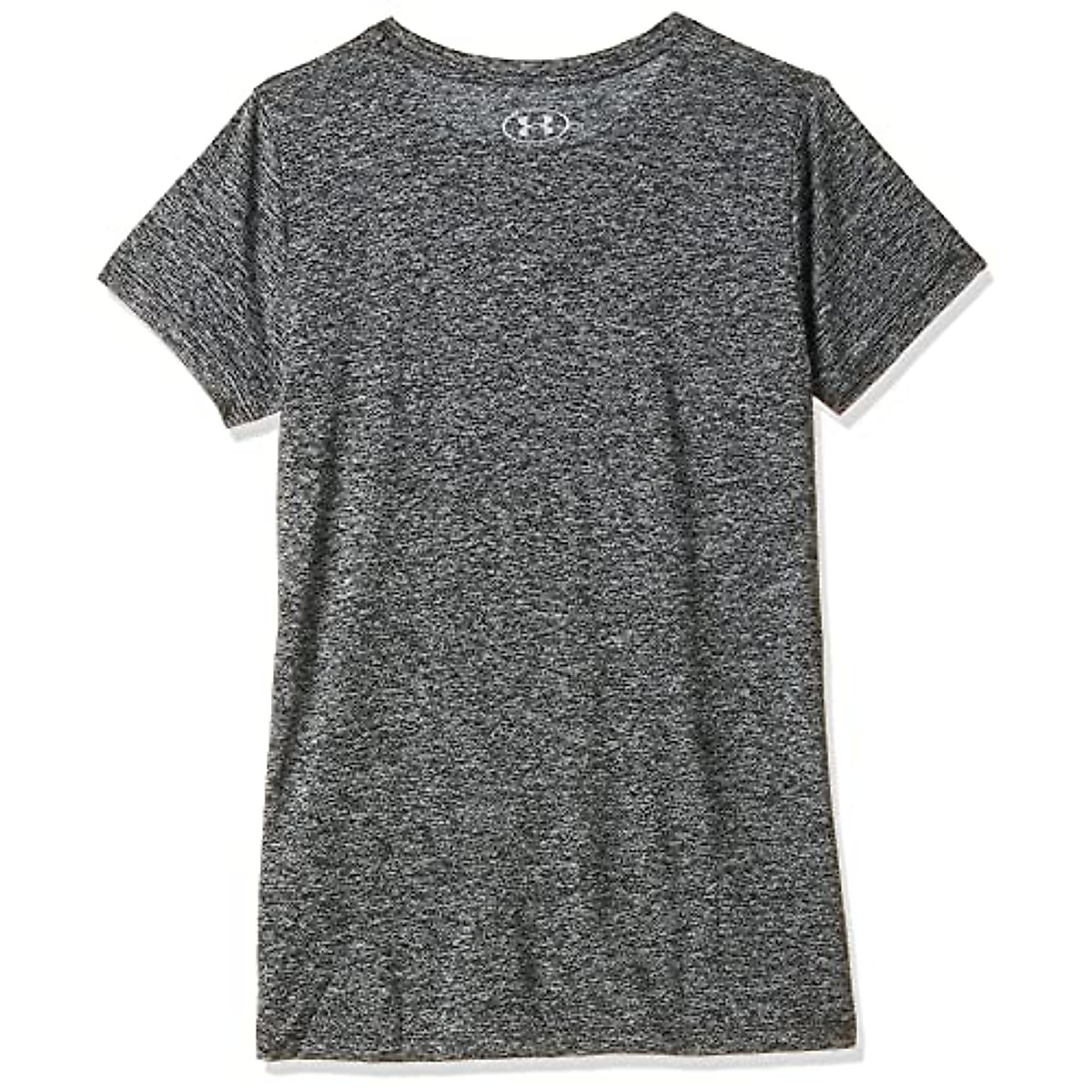 Under Armour Women's Tech Twist T-Shirt , Black (001)/Metallic Silver , Large