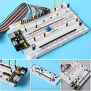 DEYUE 3 Set of Solderless Prototype Breadboard 830 tie Points Breadboard