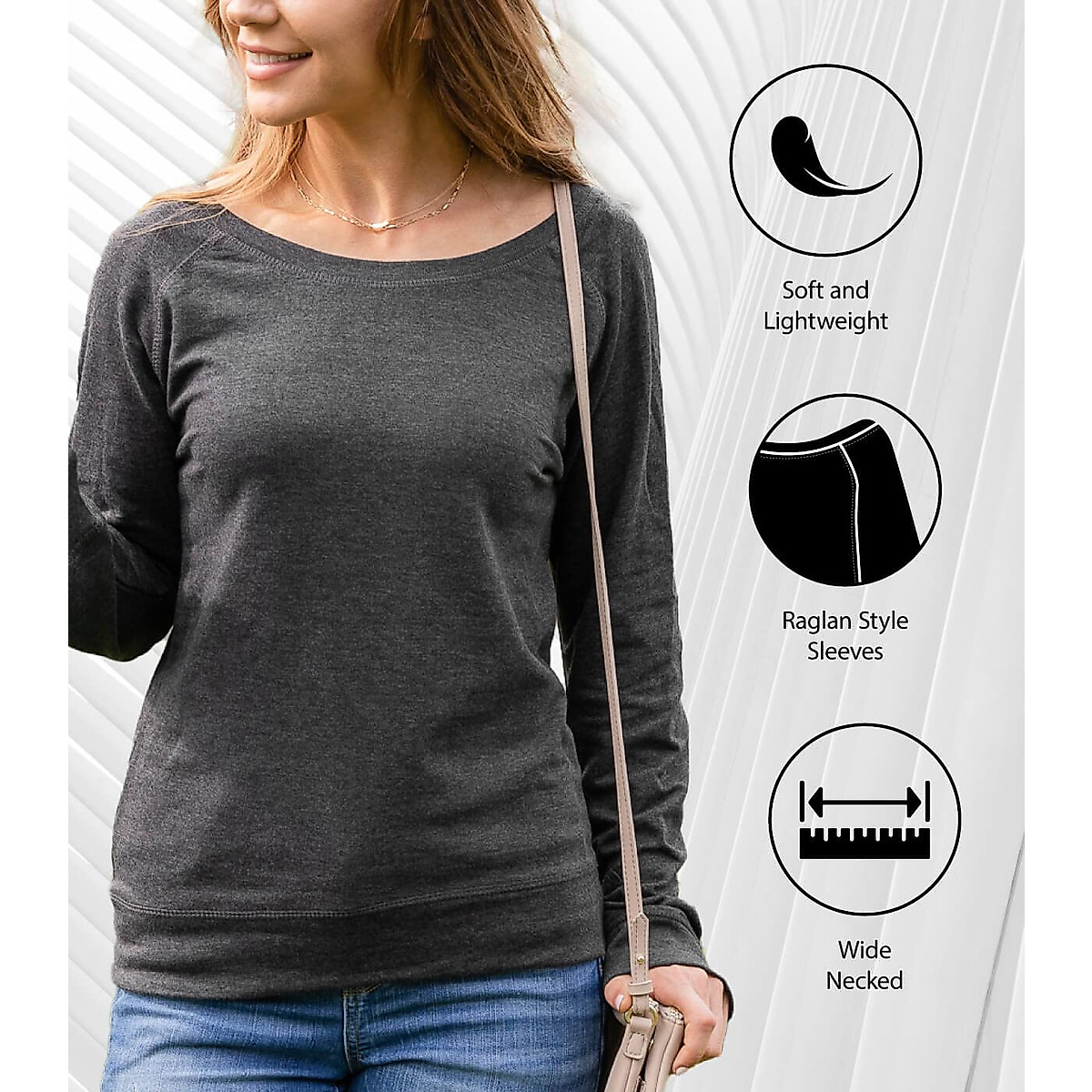 Instant Message - Life Is Tough Darling-Ladies Lightweight French Terry Pullover - Size Small Heather Charcoal