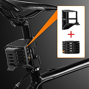 kingsea Folding Bike Lock,Heavy Duty Alloy Steel Anti Theft Bike Chain Lock with Mounting Bracket and 3 Keys,for Mountain Bike/Road Bike/BMX/MTB