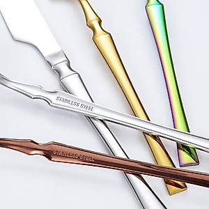 30pcs Dinnerware Set Stainless Steel Tableware Knife Tea Fork Coffee Spoon Flatware Dishwasher Safe Dinner Cutlery Set