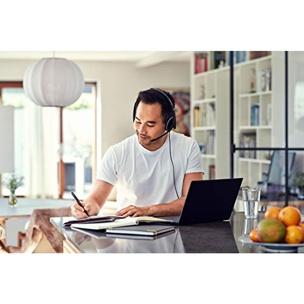 EPOS Gaming Sennheiser PC 5.2 CHAT, wired headset for casual gaming, e-learning, noise cancelling microphone, call control, foldable microphone – 3.5 mm jack 4 plug pole connectivity, Black