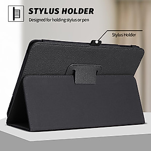 Famavala Folio Case Cover for 2024 New Amazon Fire HD 8 & 8 Plus Tablet (12th Generation/10th Generation, 2024/2022/2020 Release) (Black)