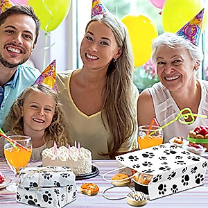 100 Sheets Paper Puppy Paws Gift Wrap Tissue for Gift Bags Wrapping Paper Rustic Art Holiday Wrapping Paper (Dog Paw)