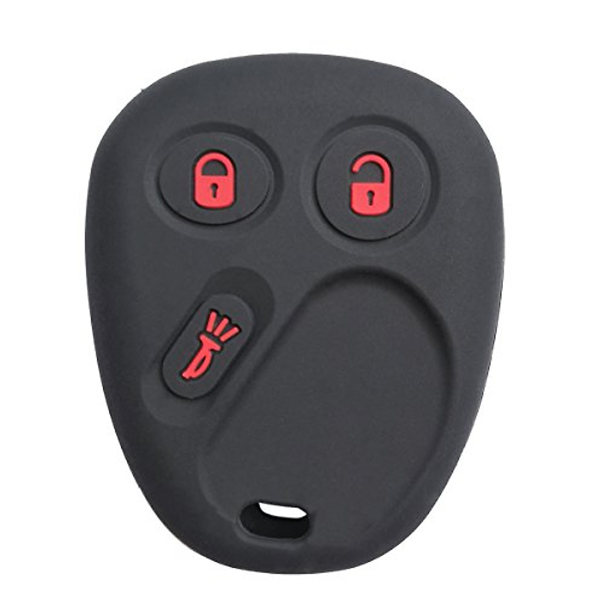 Coolbestda Rubber Smart 3buttons Key Fob Cover Remote Case Keyless Protector Jacket for LHJO11 Chevrolet Chevy Sivlerado 1500 2500 Equinox Tahoe Suburban Sierra Yukon Cadillac Escalade