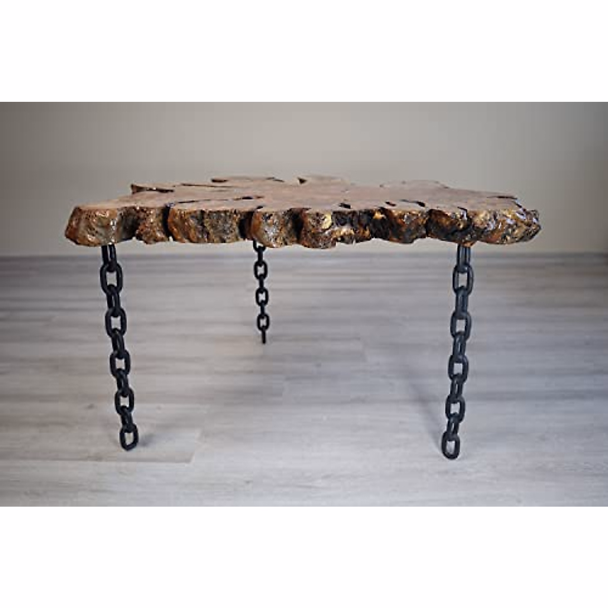 Live Edge Olive Tree Root Amazing Naturally Form Wood Slab, Big Coffee Table 79X 77 cm (Handmade)