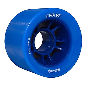 Bont Skates - Evolve Speed Skate Wheel - Indoor Roller Skate Wheels - Rollerskate Wheels - 88A 94A 96A 98A - Blue Pink Green Orange - Set of 4 (Blue 88A)