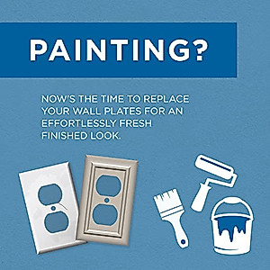 Franklin Brass W35267-PW-C Classic Beadboard Single Decorator Wall Plate, White