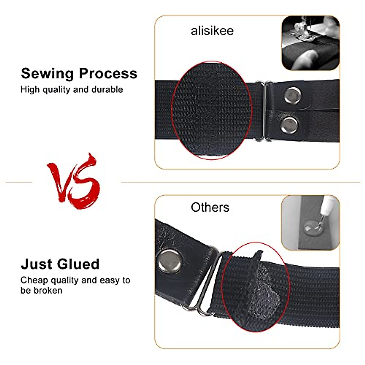 alisikee 2PCs Adjustable Heart Lace Thigh Garter, Elastic Leg Garters Belt for Women Parties, White