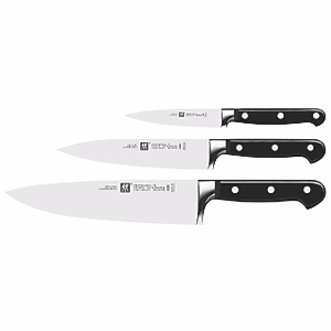 Professional S Zwilling J.A Henckels 3 Piece Knives Set, Black/Stainless Steel (35602-000-0)
