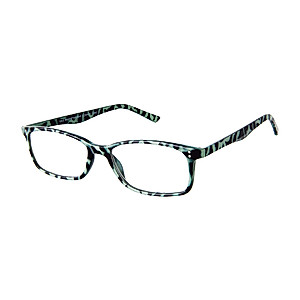 Scojo New York Gels Manhattan Reading Glasses, Handmade Scratch Resistant Readers for Women and Men, Mint Licorice - 1.25x