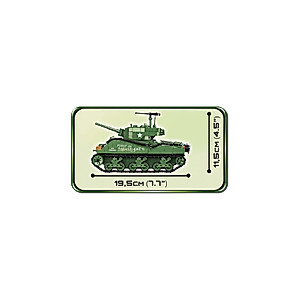 COBI 720 Pcs Historical Collection WWII /2550/ Sherman M4A3E2