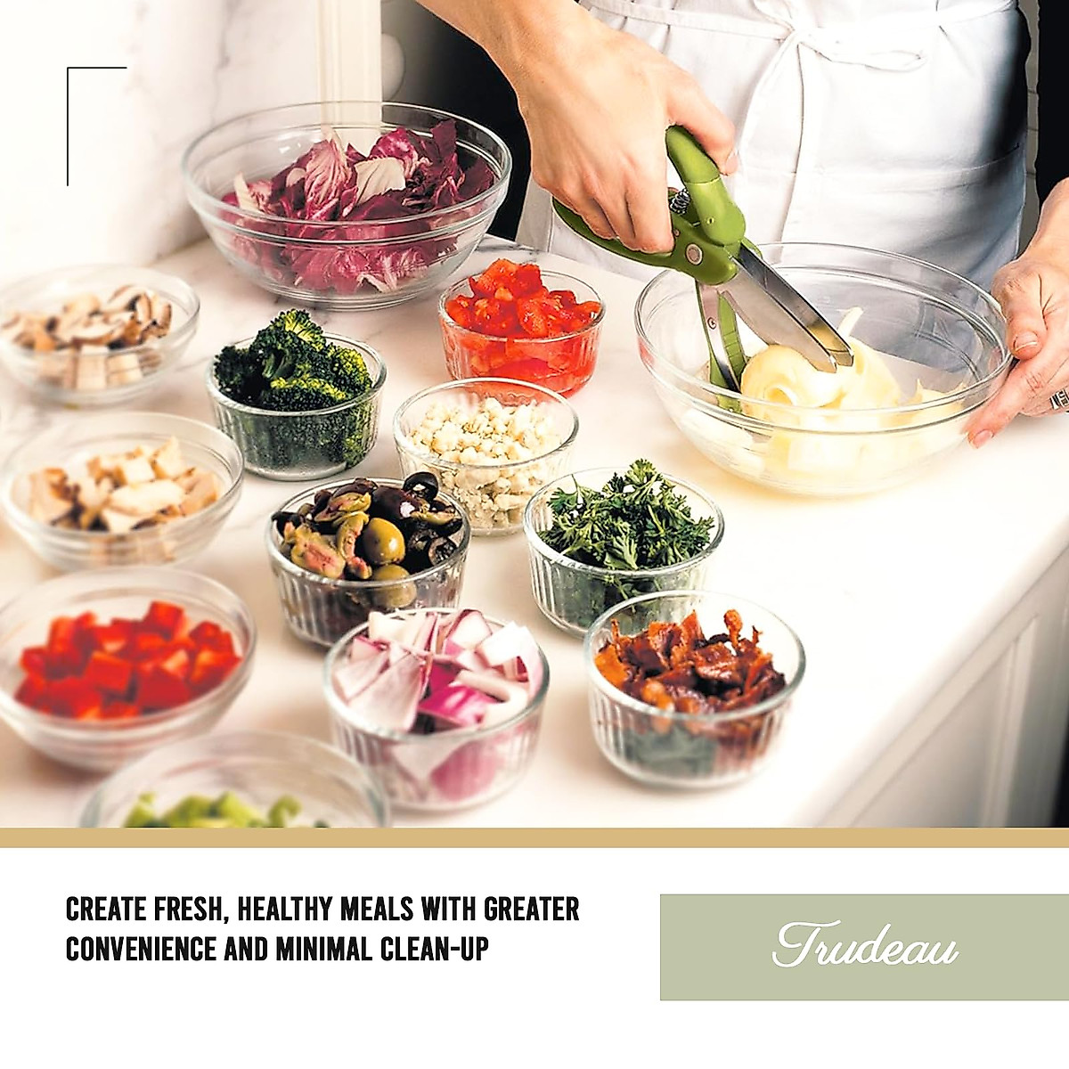 Trudeau Toss and Chop Salad Tongs