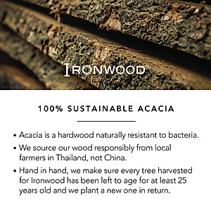 Ironwood Gourmet Carolina Chopping Board, Acacia Wood