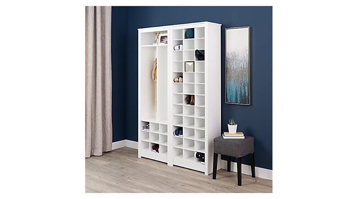 Prepac 36 Pair Shoe Storage Cabinet - Space-Saving Design