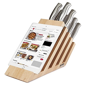 Ozeri Magnetic Knife Block and Tablet Holder, Made in Italy